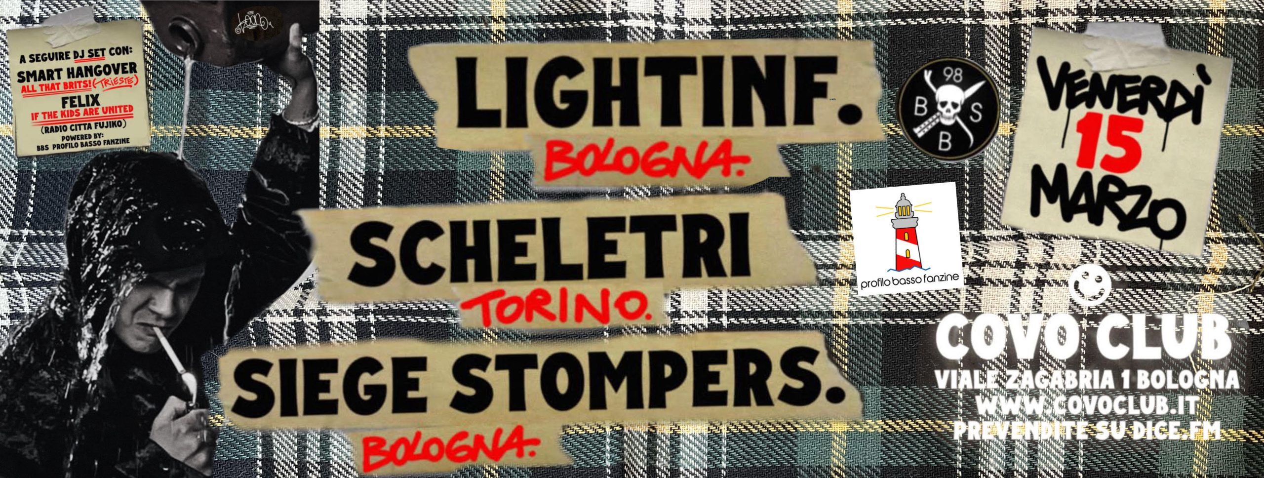 LIGHTINF. + Scheletri + Siege Stompers | Bologna | Covo Club